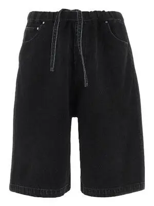 ENTIRE STUDIOS Denim Bermuda Shorts - Black