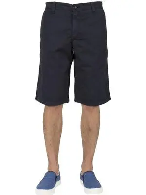 Emporio Armani Tailored Shorts With Zip Closure - Black