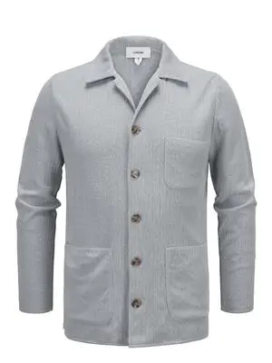 LARDINI Long-sleeve Jacket With Turn-down Collar - Gray