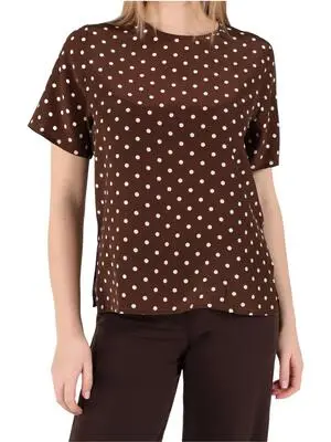 P.a.r.o.s.h Polka Dot Blouse - Brown