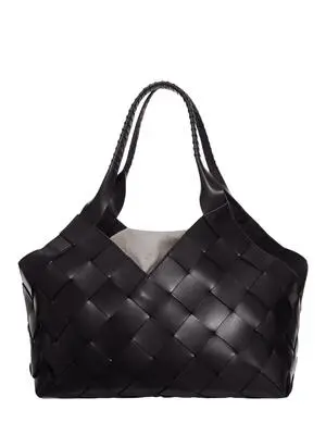Dragon Diffusion Dragon Diffusion Castello Woven Top Handle Tote Bag Black