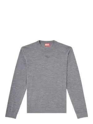 DIESEL® K-valiam Jumper With Cut-out Logo - Grey