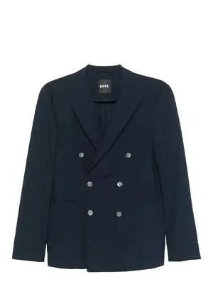 Hugo Boss Double-breasted Blazer - Black