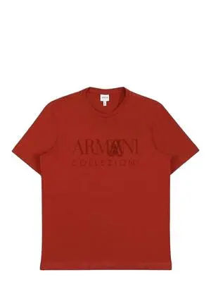 Emporio Armani Logo Printed T-shirt - Red