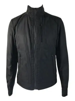 Hugo Boss Zip-up Stand Collar Casual Jacket - Black