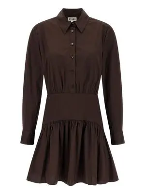 Staud Rocco Mini Dress - Brown
