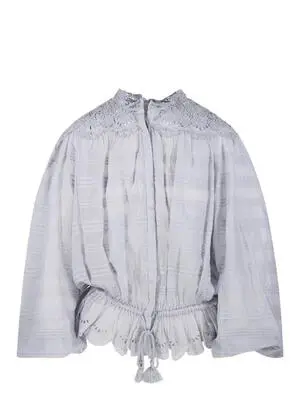 Isabel Marant Étoile Polly Lace Blouse - Light Blue