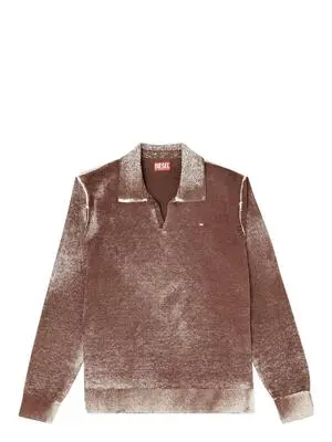 DIESEL® Collared K-lawrence Knitwear - Brown/gray