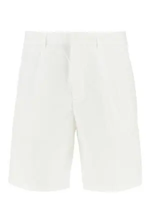 Emporio Armani Pleated Bermuda Shorts - White
