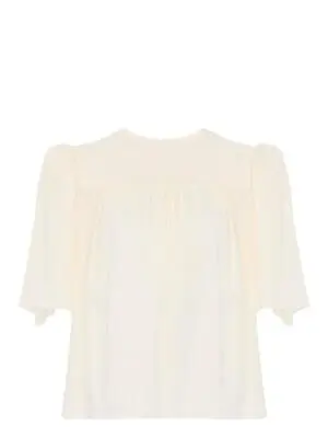 Chloé Gathered Detail Blouse - White