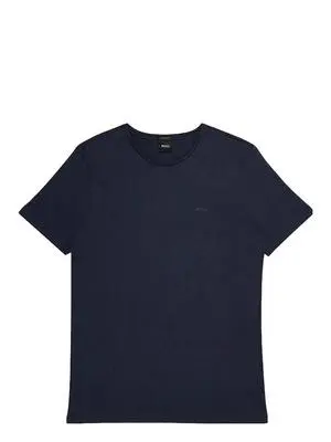 Hugo Boss Round-necked Logo T-shirt - Black