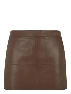 P.A.R.O.S.H P.A.R.O.S.H. Leather Pocket Mini Skirt