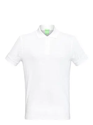 Hugo Boss Logo Details Polo Shirt - White