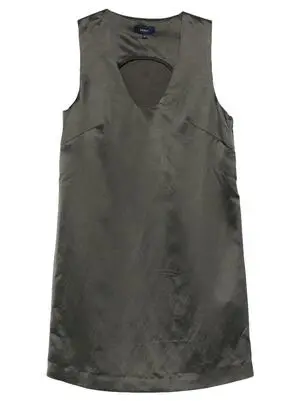 Soeur Sleeveless V-neck Cutout Detail Dress - Black