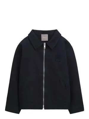 Dior Long Sleeve Zip-up Jacket - Denim Blue