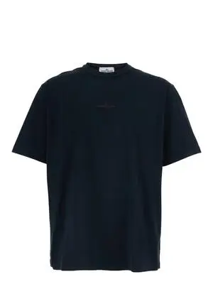 STONE ISLAND Stone Island Logo Patch Crewneck T-Shirt