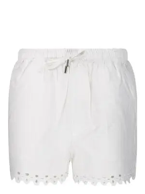 Isabel Marant Étoile Embroidered Drawstring Shorts - White