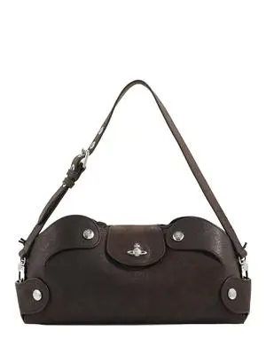VIVIENNE WESTWOOD Wilma Clutch Bag - Dark Brown