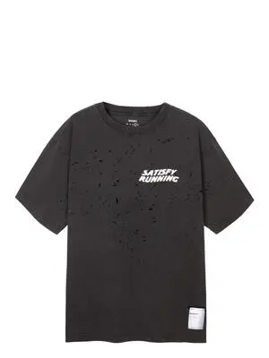 Satisfy Distressed T-shirt - Black
