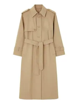 THE FRANKIE SHOP Belted Trench Coat - Camel