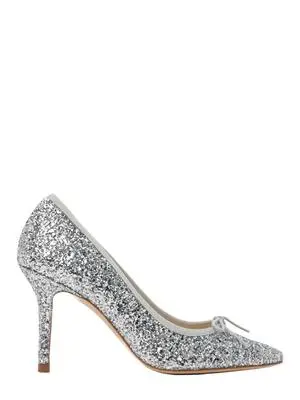 Repetto Cendrillon Glitter High Heel Pumps - Silver