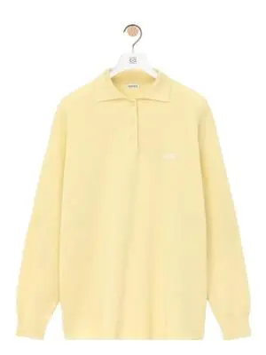 Loewe Loewe Long-Sleeved Knitted Polo Sweater No