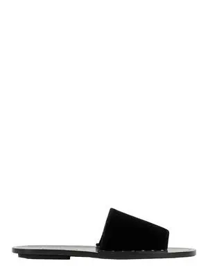 TOTEME Studded Velvet Slides - Black