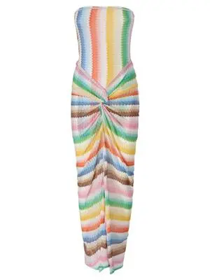 Missoni Strapless Zigzag Maxi Dress - Multicolor