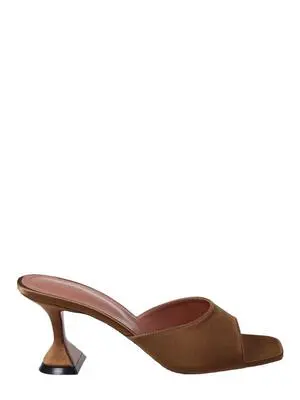 AMINA MUADDI Amina Muaddi Square-Toe High-Heeled Sandals