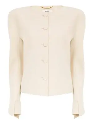Chloé Chloé Short Wool Buttoned Jacket Desert Palm