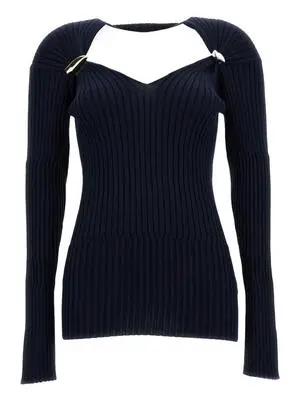 Bottega Veneta Ribbed Knit Jumper - Black