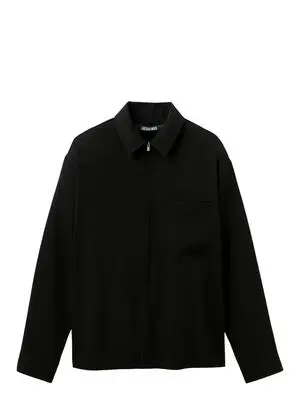 Jacquemus Mecano Zip Shirt - Black