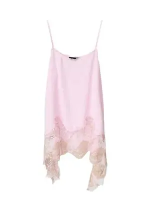 FABIANA FILIPPI Fabiana Filippi Spaghetti Strap Lace Trim Top