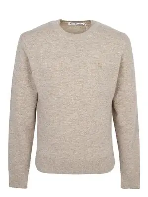 Acne Studios Acne Studios Crew Neck Long-Sleeved Sweater Nude