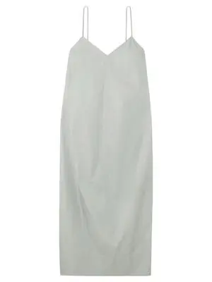 ST. AGNI Recycled Taffeta Midi Dress - Silver