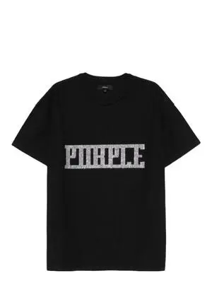 PURPLE BRAND Short-sleeved T-shirt - Black
