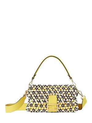 Fendi Fendi Baguette Beaded Shoulder Bag Multicolor