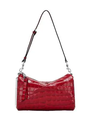 Marc Jacobs The Glossy Embossed Snapshot Shoulder Bag By - Red