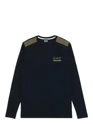 EA7 Long Sleeve Logo T-shirt - Black