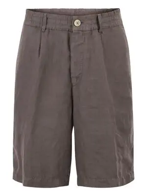 Brunello Cucinelli Elasticated Bermuda Shorts - Black