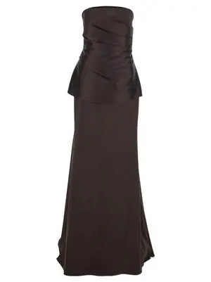 Solace Allia Strapless Gown - Black