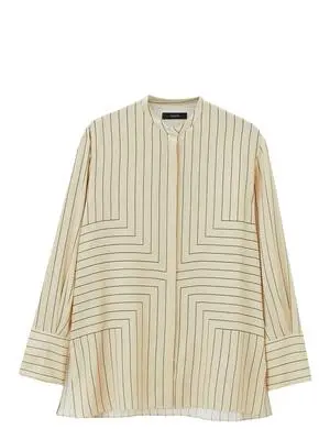 JOSEPH Joseph Striped Geometric Shirt