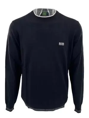 Hugo Boss Long Sleeve Crew Neck Sweater - Black