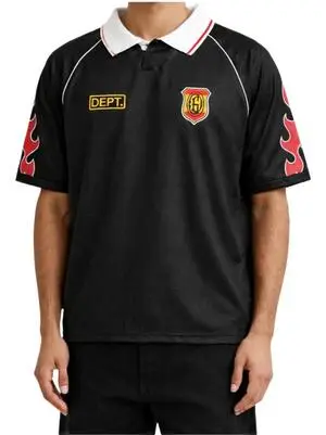 GALLERY DEPT. Short-sleeved Polo Shirt - Black