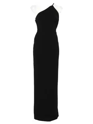 Solace London Alexandra One-shoulder Pencil Dress - Black