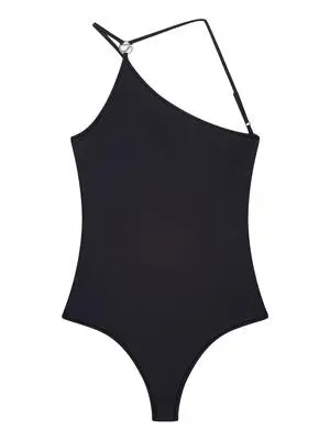 Coperni Asymmetrical One-shoulder Swimsuit - Black