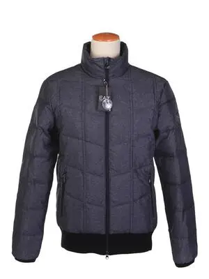 EA7 Padded Logo Down Jacket - Black