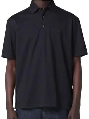 Zegna Short-sleeve Polo Shirt - Black