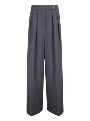 Dries Van Noten Pamplona Wide Leg Pants - Black