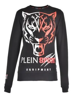 Philipp Plein Graphic Print Pullover - Black
